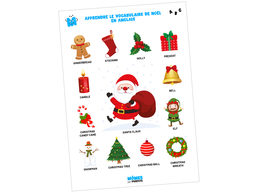 Apprendre le vocabulaire de Noël en anglais | MOMES
