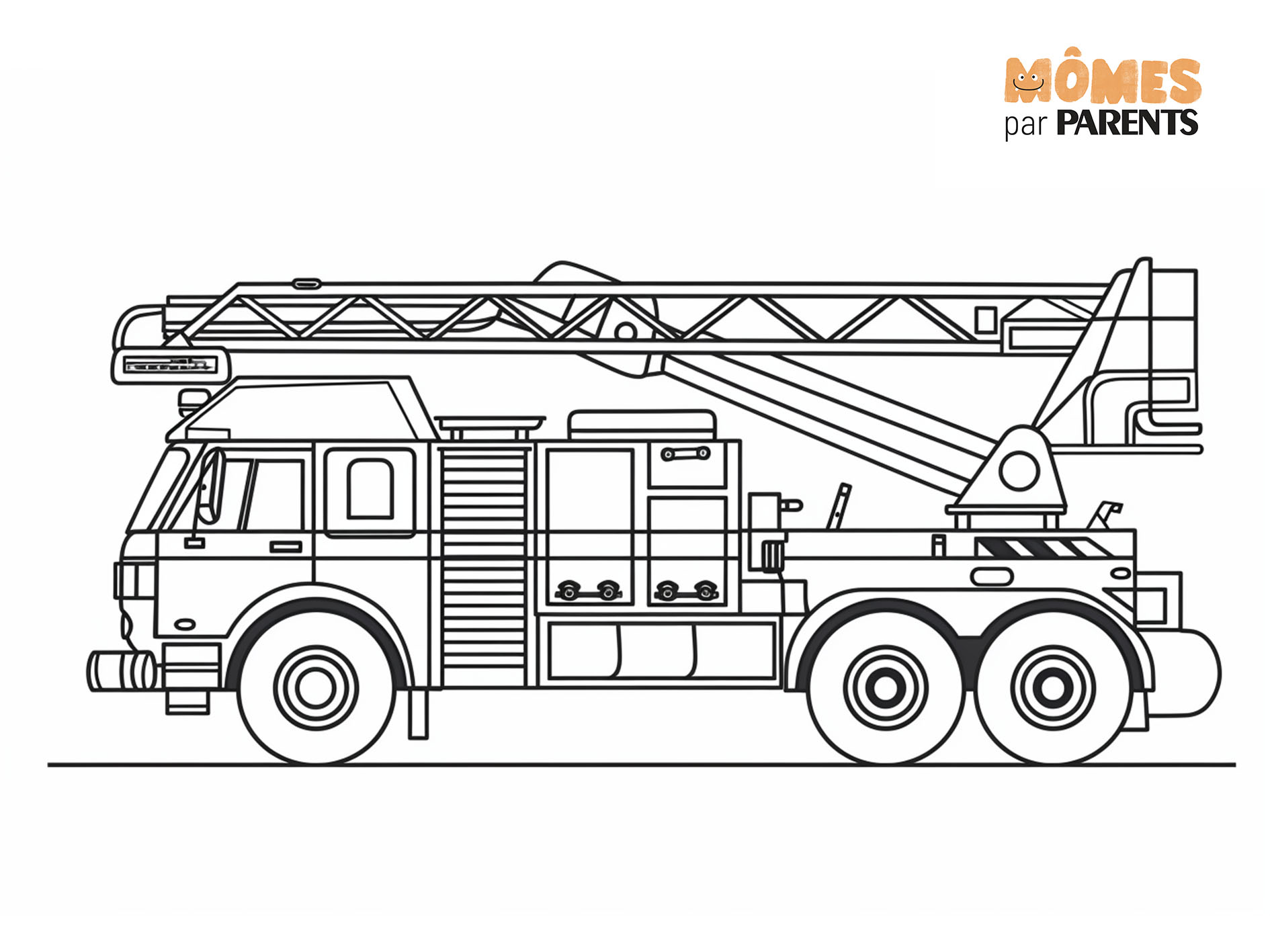 Camion Grue Kran Lkw Engin Lastwagen Levage Kleurplaat Autogru ...