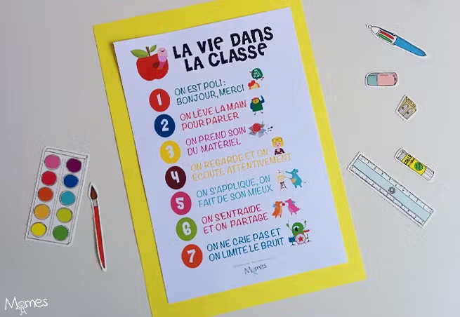 Les règles de vie en classe de maternelle | MOMES