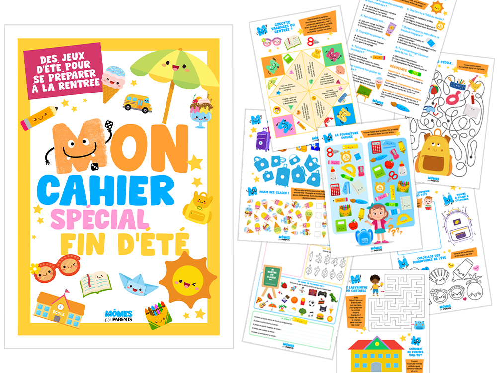 Cahier de jeux d’été pour préparer la rentrée scolaire en s'amusant | MOMES